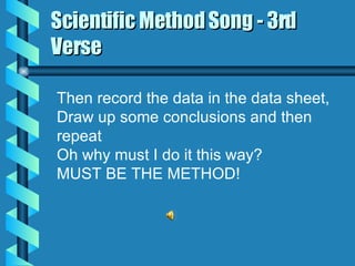 Scientific Method Steps and Song | PPT