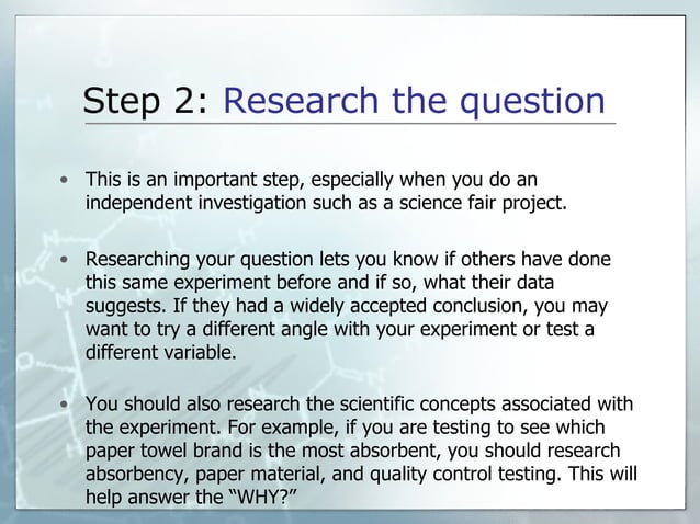 Scientific Method | PPT | Science