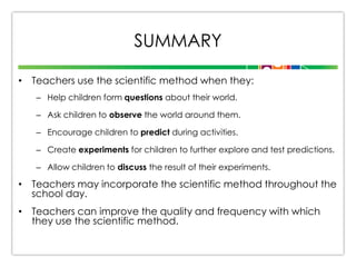 The Scientific Method for the Little Ones | PPTX