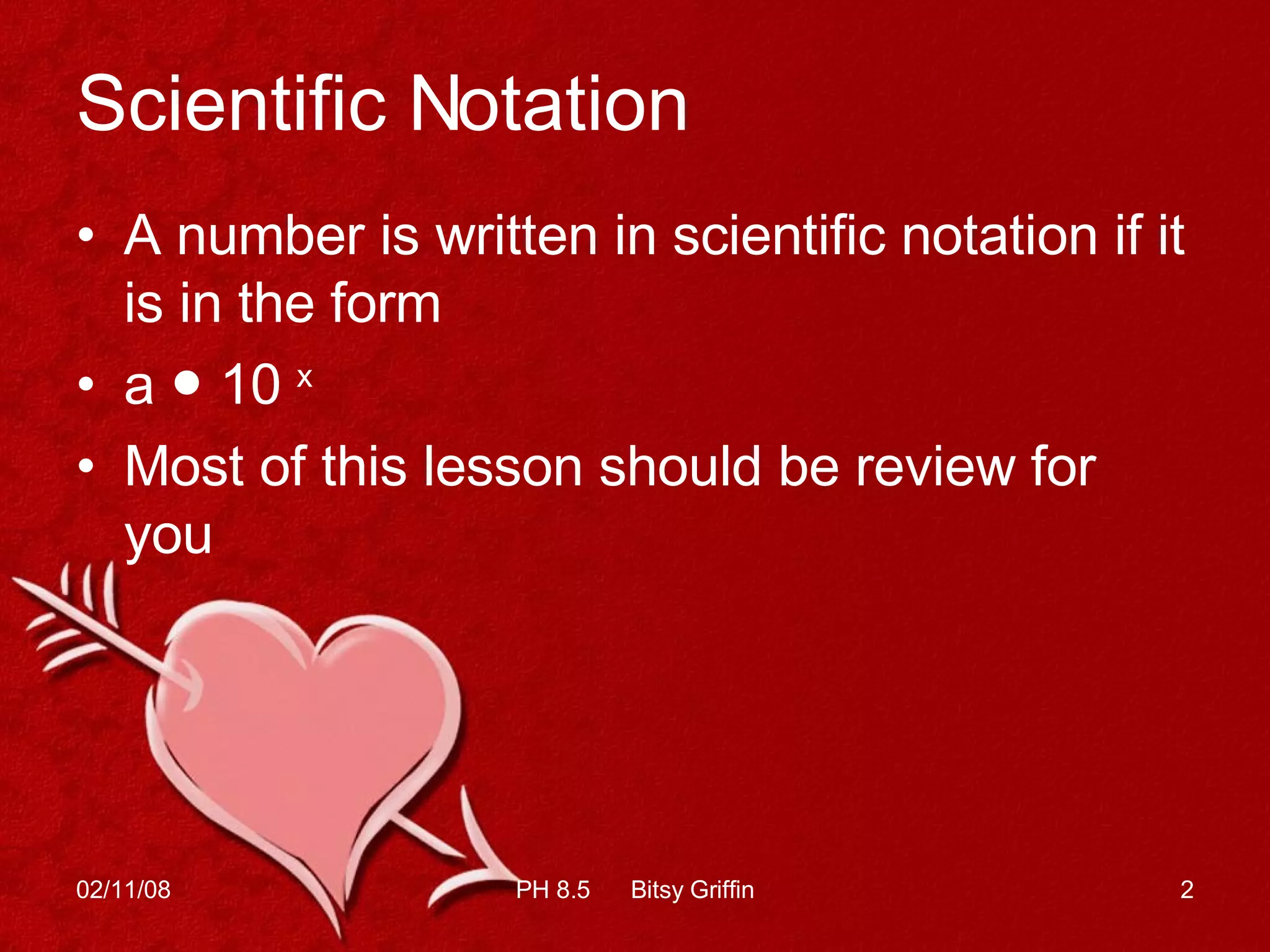 Scientific Notation | PPT