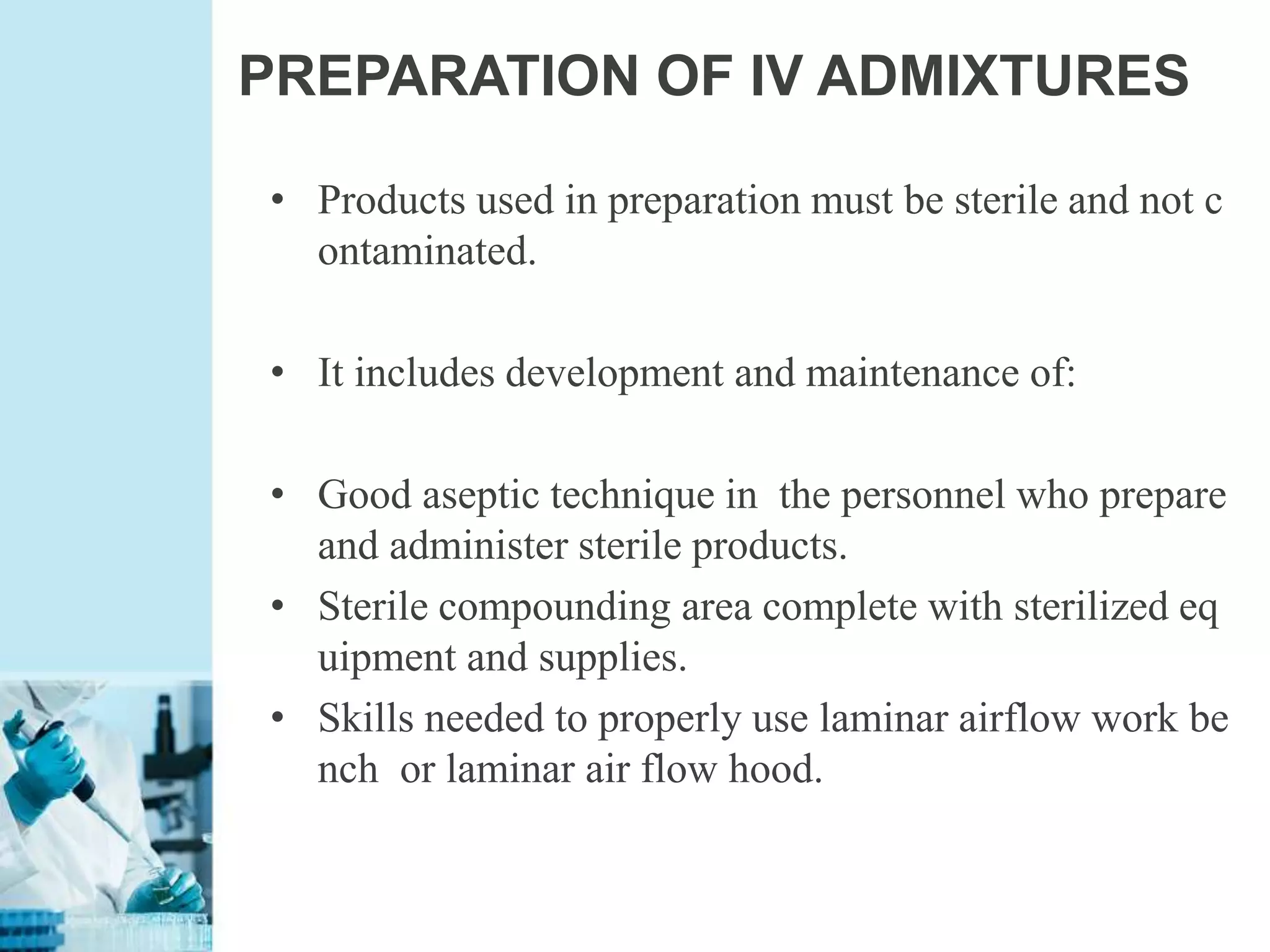 I.V ADMIXTURE AND TYPES OF I.V ADMIXTURE | PPTX