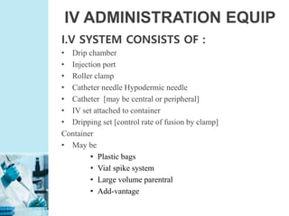 I.V ADMIXTURE AND TYPES OF I.V ADMIXTURE | PPTX