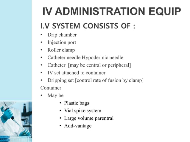 I.V ADMIXTURE AND TYPES OF I.V ADMIXTURE