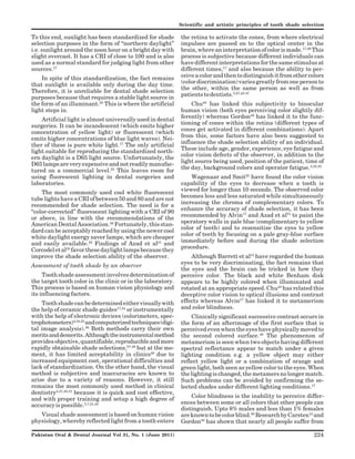 Scientific and artistic principles of tooth shade selection | PDF ...