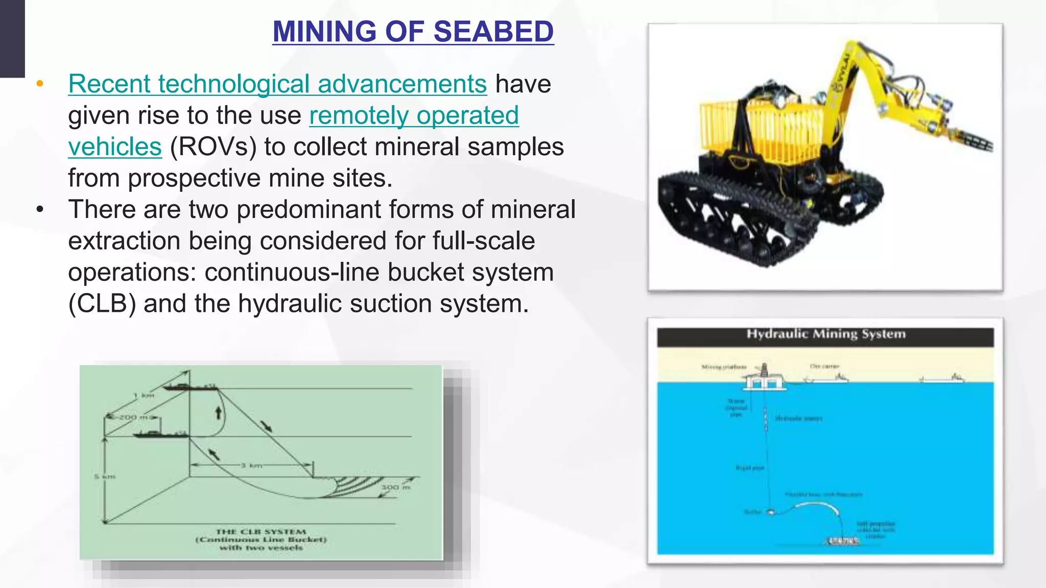 Scientific and economical aspect of seabed exploration and mining | PPTX