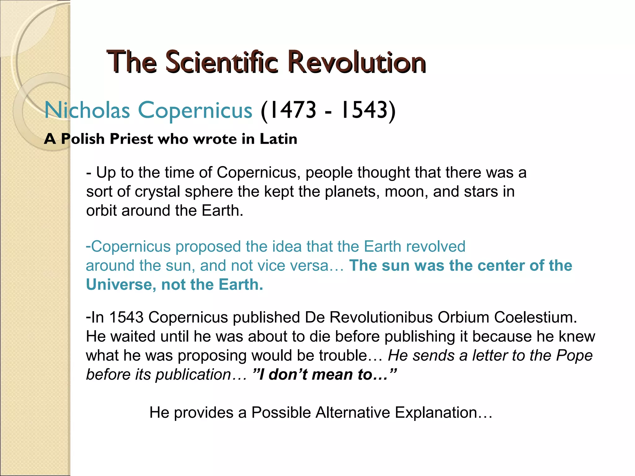 Scientific Revolution and The Enlightenment | PPT