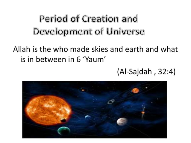 Scientific and Islamic views about universe | PPSX | Islam | Religion ...