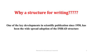 How to write the best Scientific article writing | PPT
