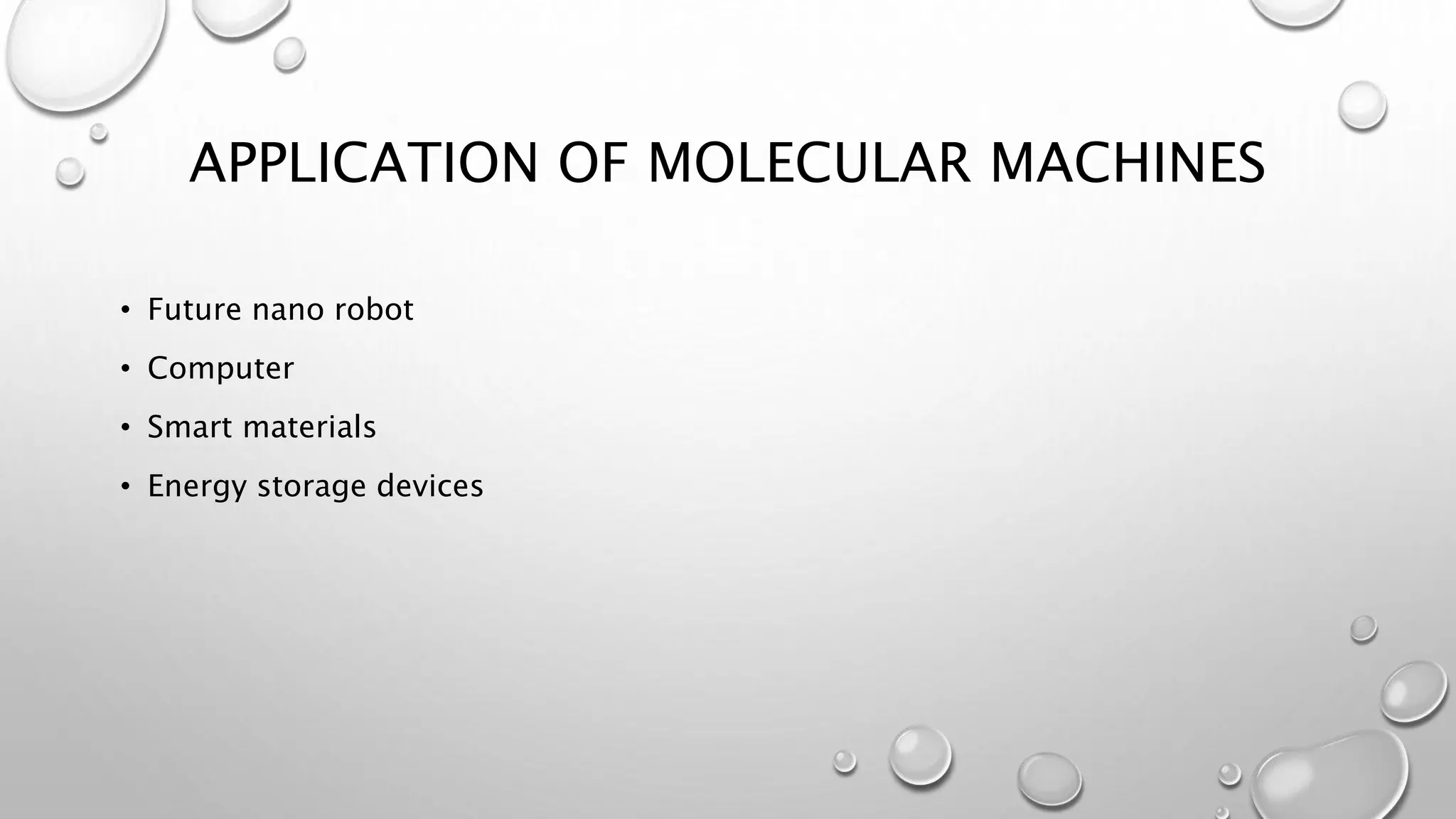 Scientific background of molecular machine | PPT