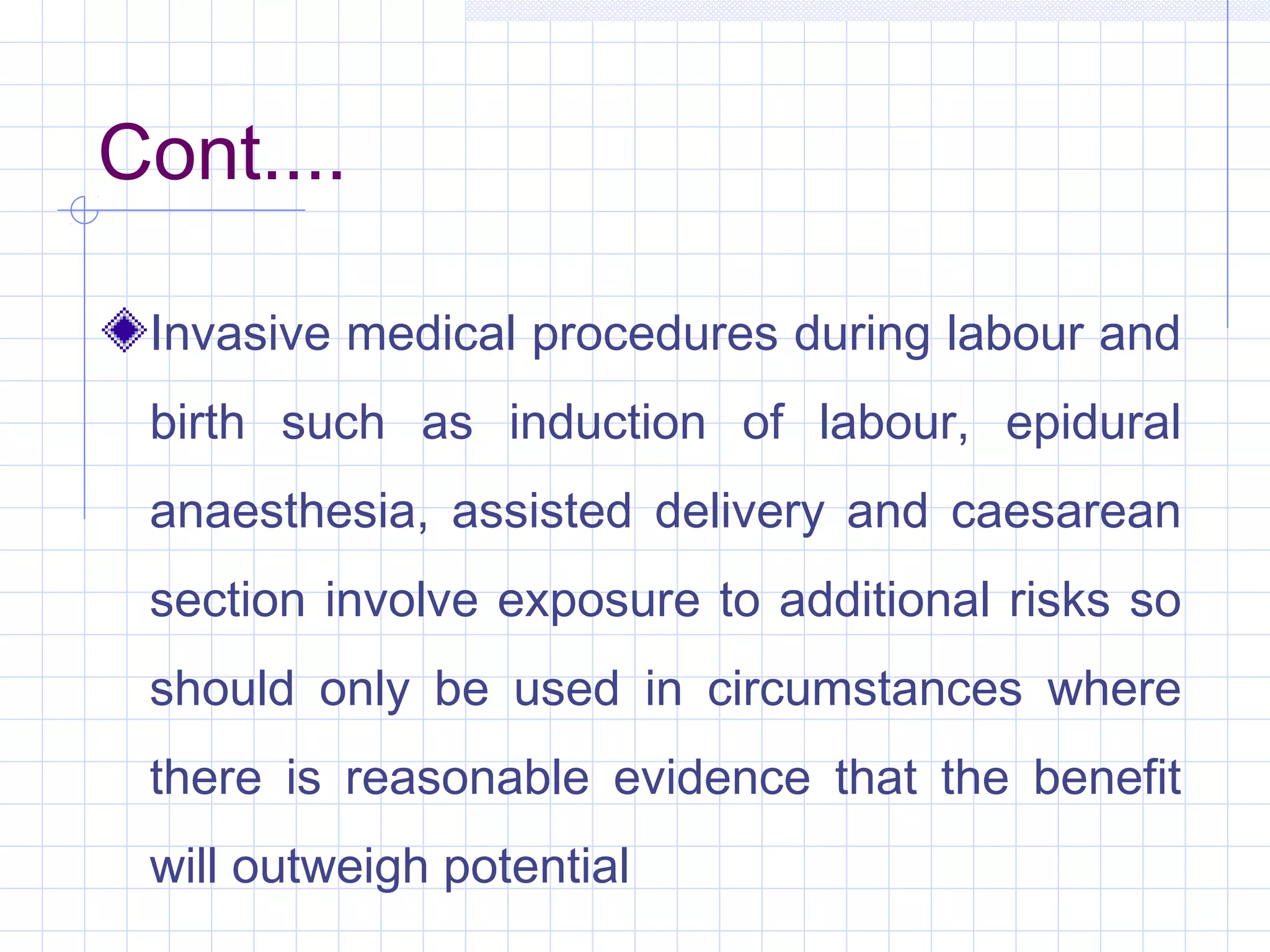 Scientific basis for intranatal care | PPT