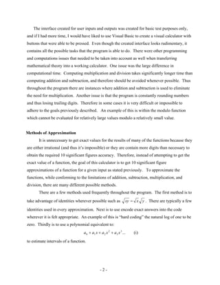 Scientific calculator project in c language | PDF