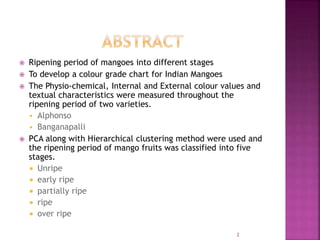 Scientific classification of ripening period and development of | PPTX