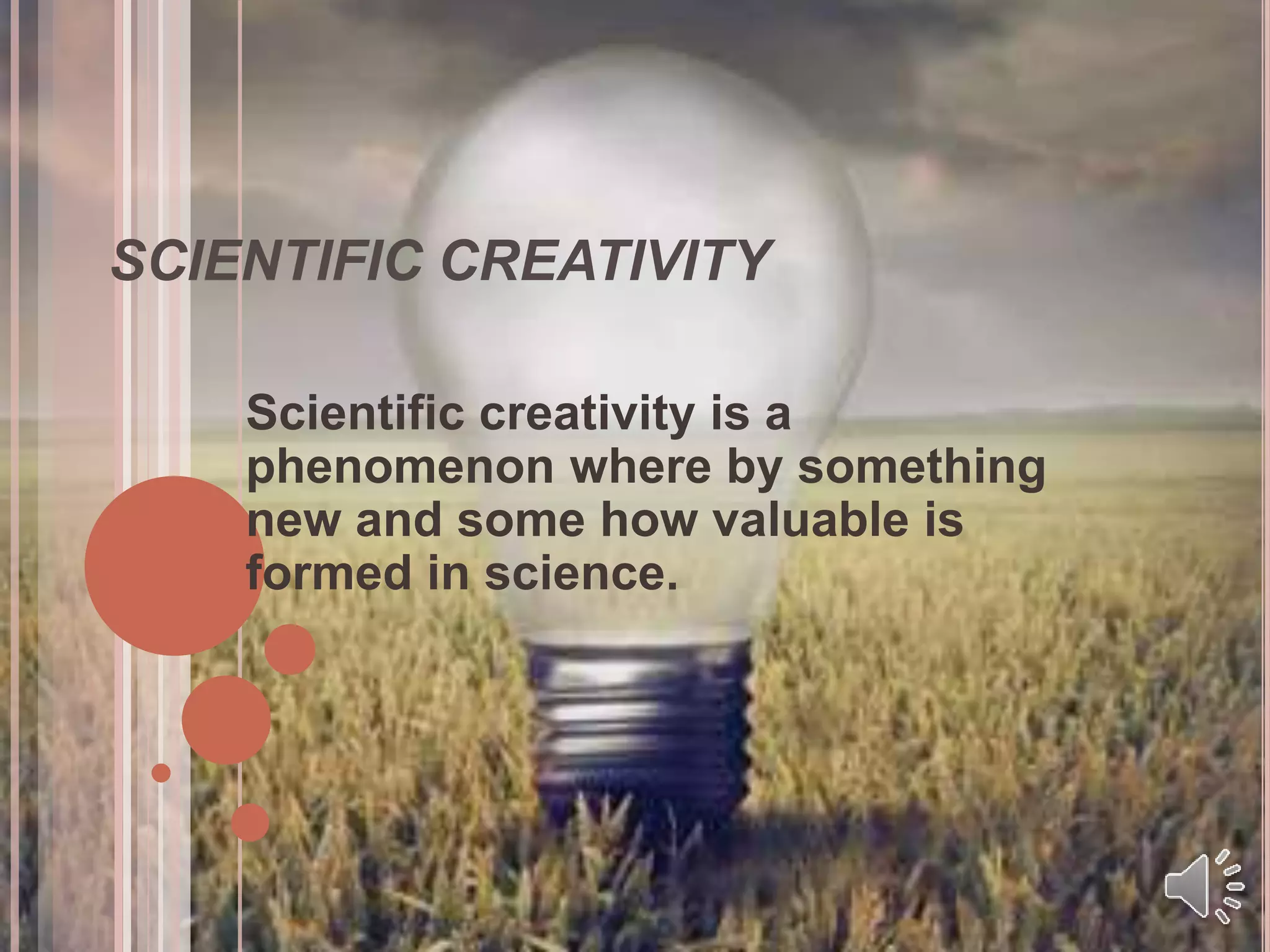 Scientific creativity | PPTX