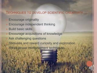 Scientific creativity | PPT