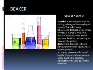 Scientific equipments and functions | PPTX