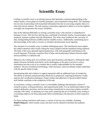 Scientific Essay.pdf | Science