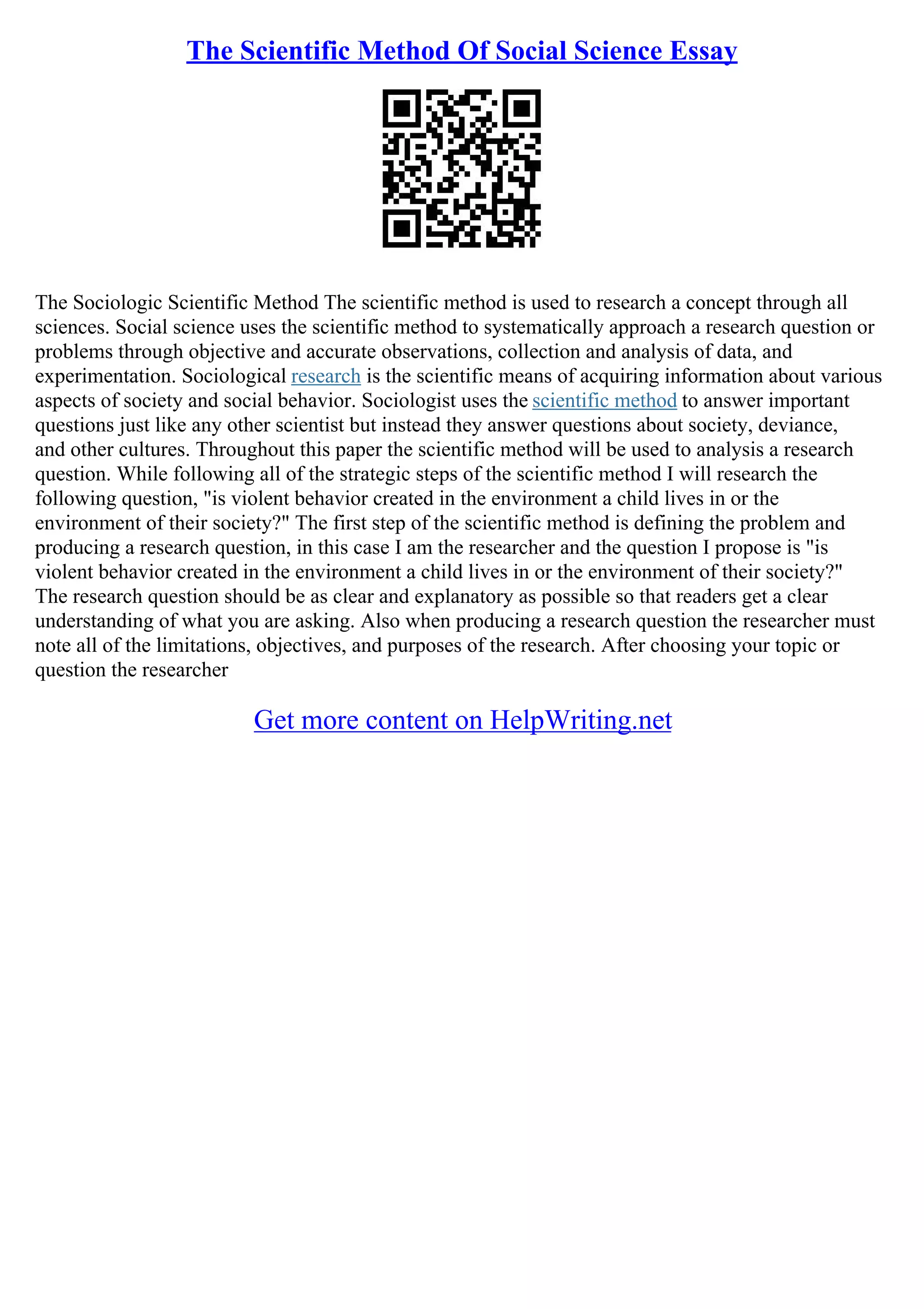 Scientific Essay Definition | PDF