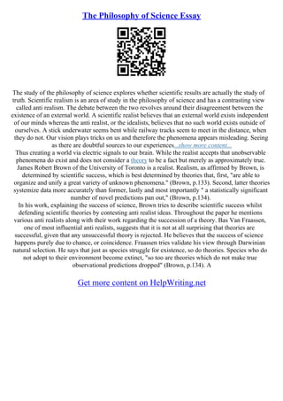 Scientific Essay Definition | PDF