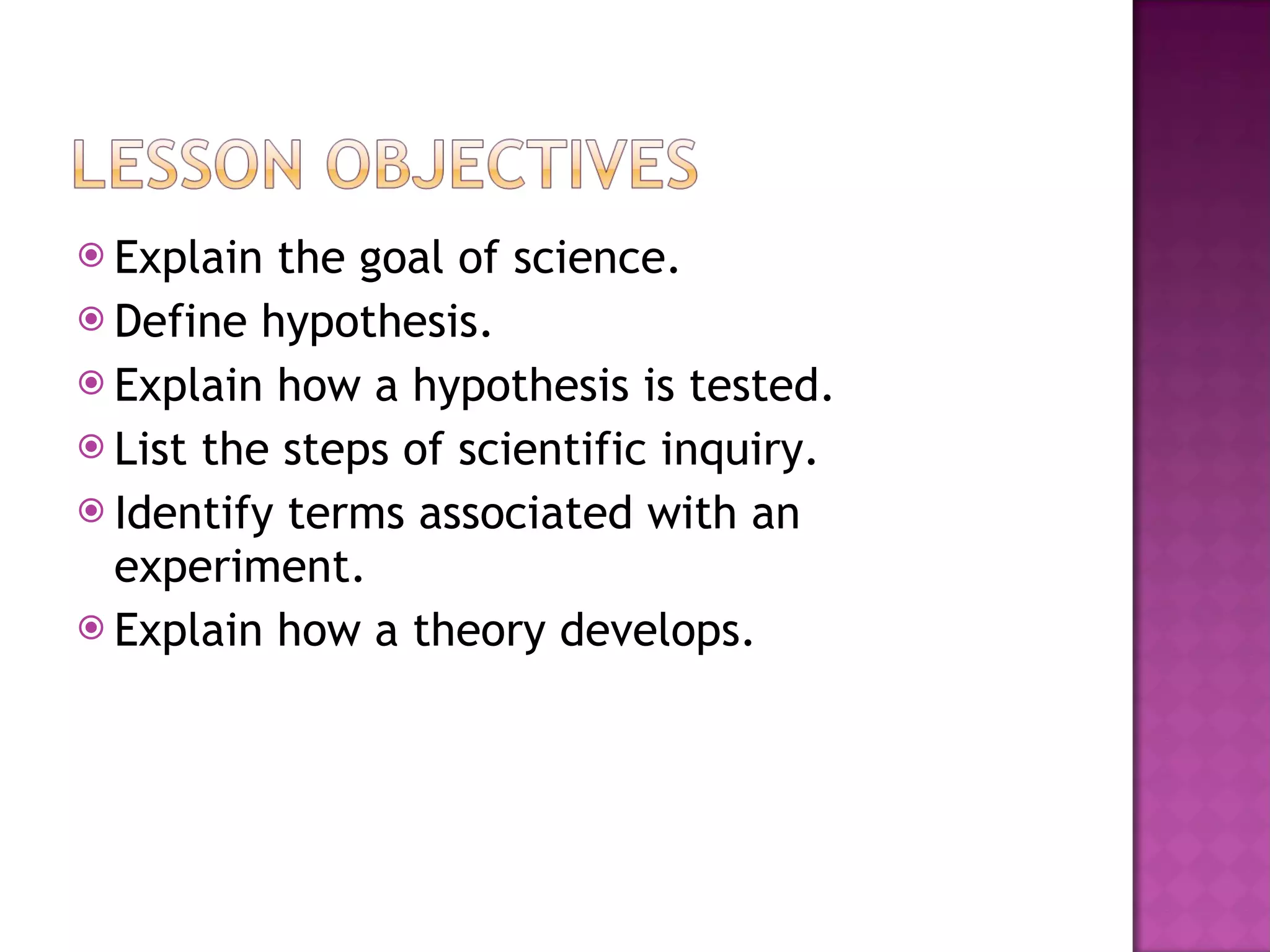 Intro to Scientific Inquiry | PPT