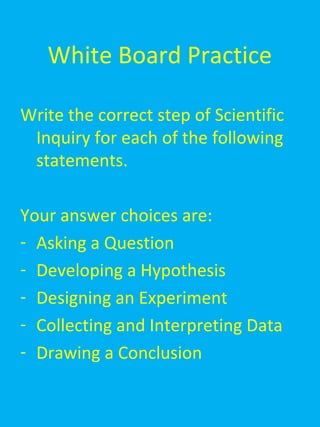 Scientific inquiry | PPT | Bath and Shower | Personal Care