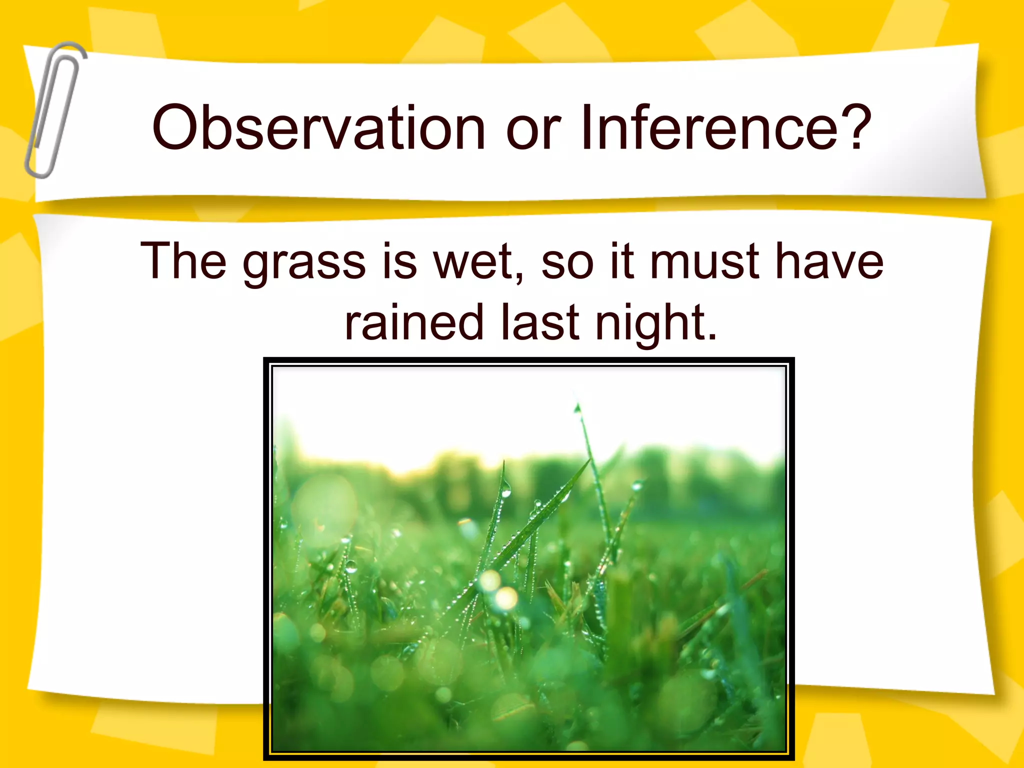 Scientific inquiry, observation vs. inference | PDF