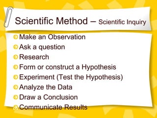 Scientific inquiry, observation vs. inference | PDF