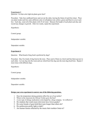 Scientific Inquiry Review for Final Exam | DOC | Biological Sciences ...