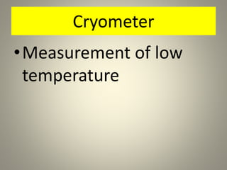 Scientific instruments and their uses | PPTX