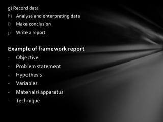 Scientific investigation | PPTX