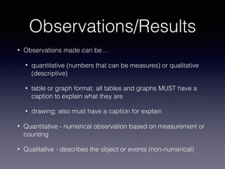 Conducting a Scientific Investigation in High School | PDF