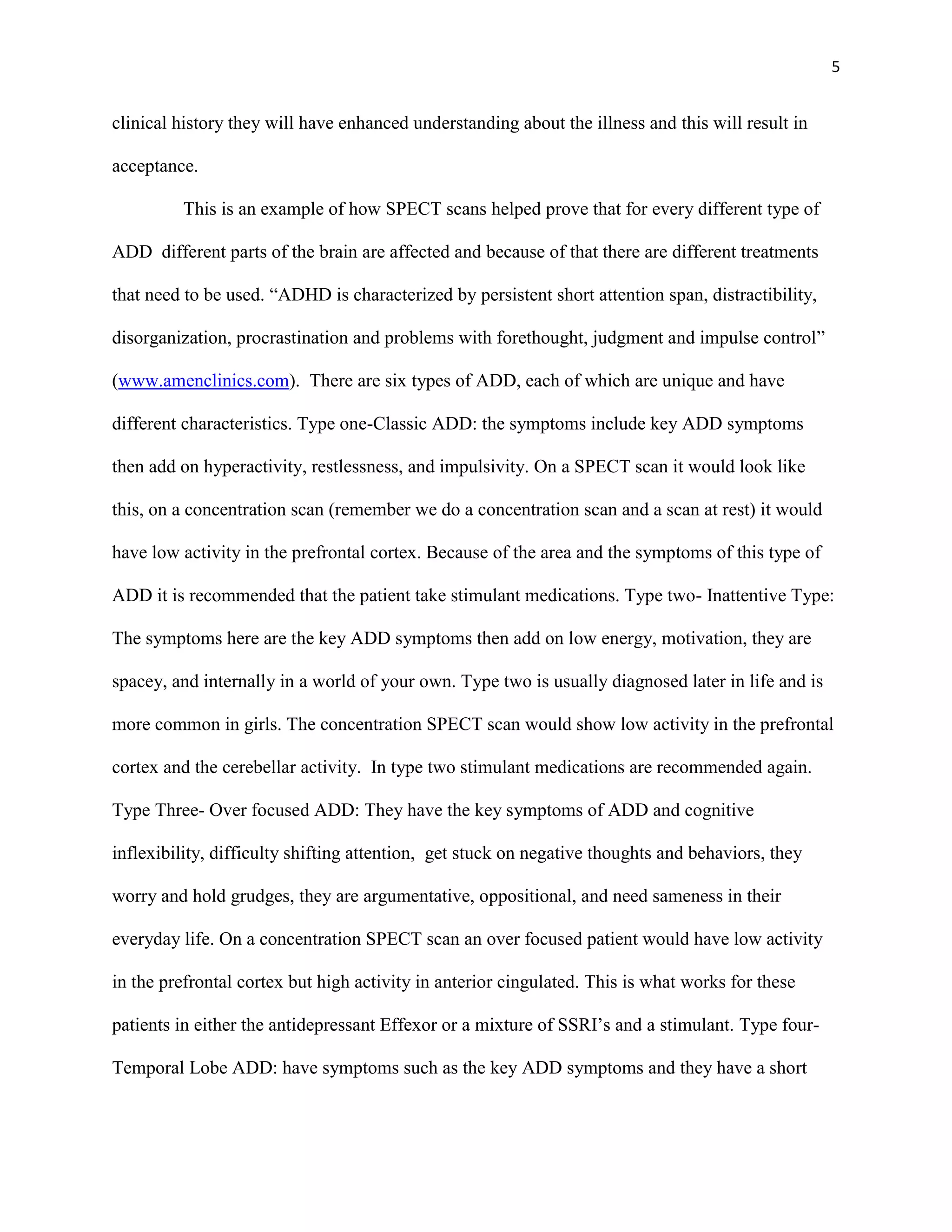 SPECT scans/Dr.Daniel Amen/ 9 Principles/ ADHD | DOCX