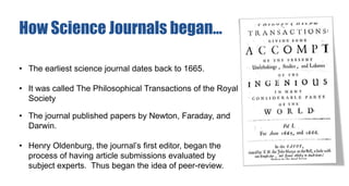 Overview of Scientific literature | PPTX