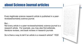 Overview of Scientific literature | PPTX