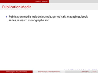 Scientific literature | PDF