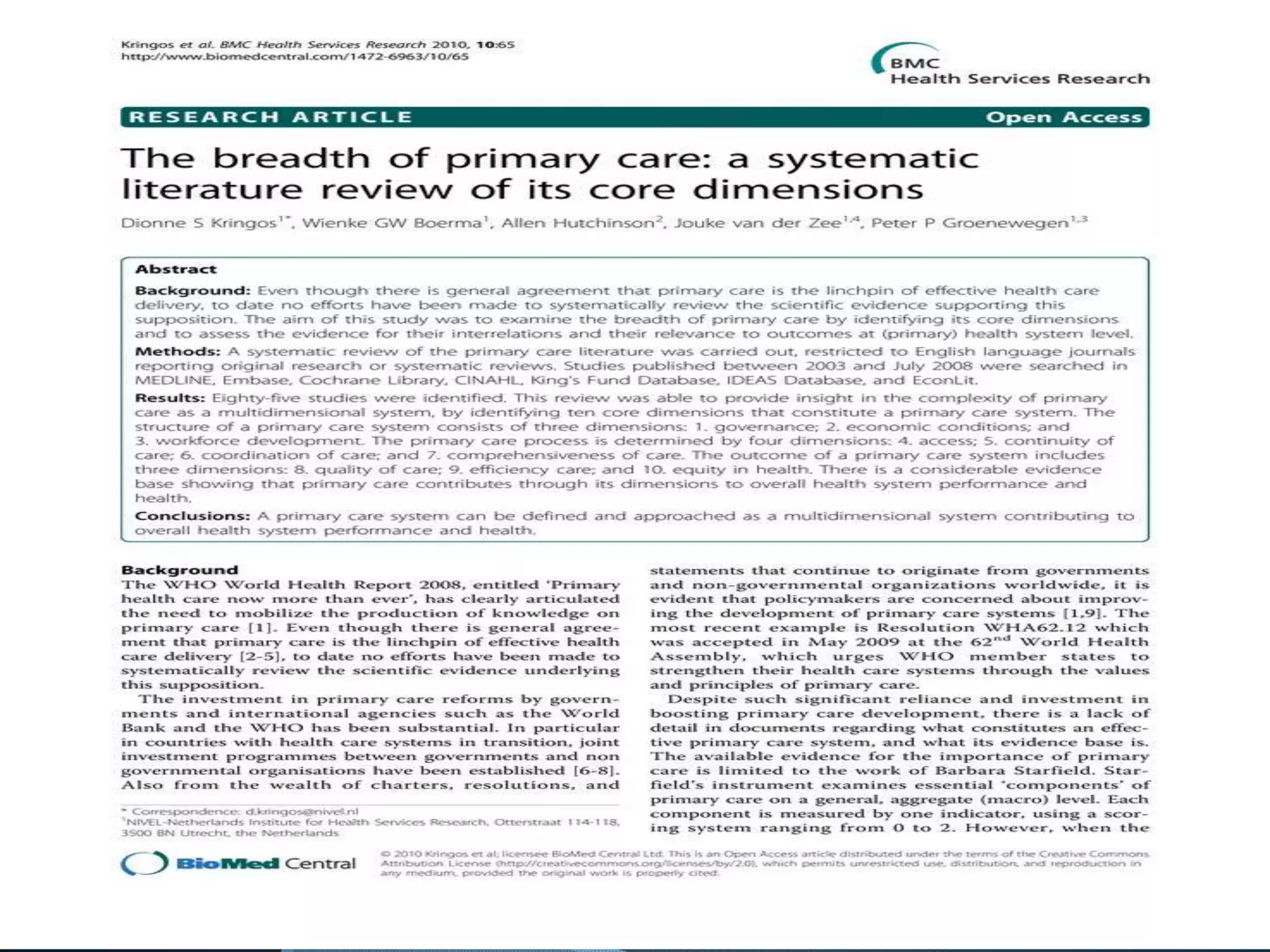 Scientific literature & format of journal article | PPT
