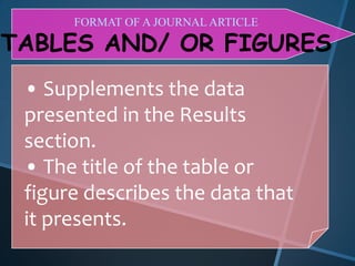 Scientific literature & format of journal article | PPT