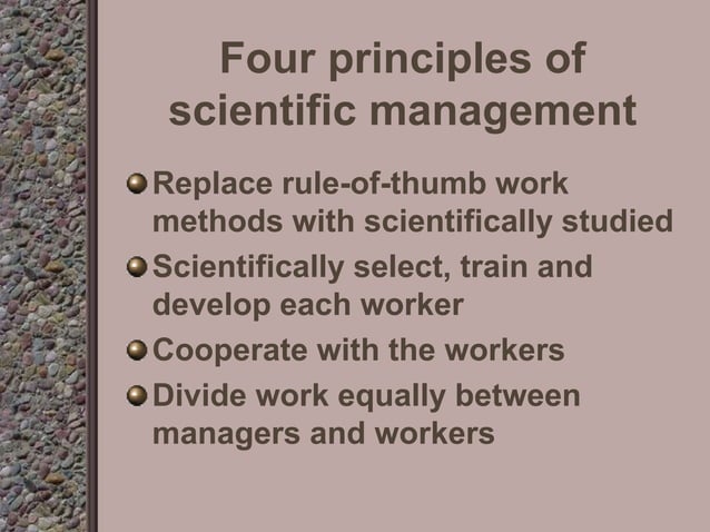 Scientific Management | PPT