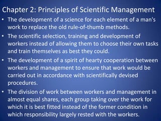 Scientific management | PPTX