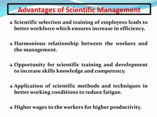 Scientific management | PPTX