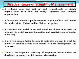 Scientific management | PPTX