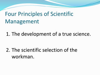 Scientific management | PPTX