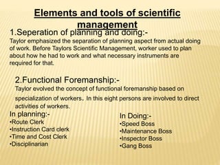 Scientific Management | PPTX