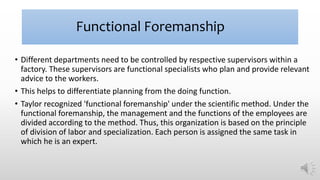 Scientific management Theory By FW Taylor | PPTX