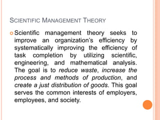 Scientific Management | PPTX