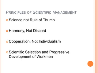Scientific Management | PPTX
