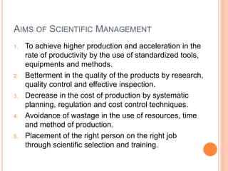 Scientific Management | PPTX