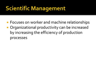 Scientific management theory | PPTX