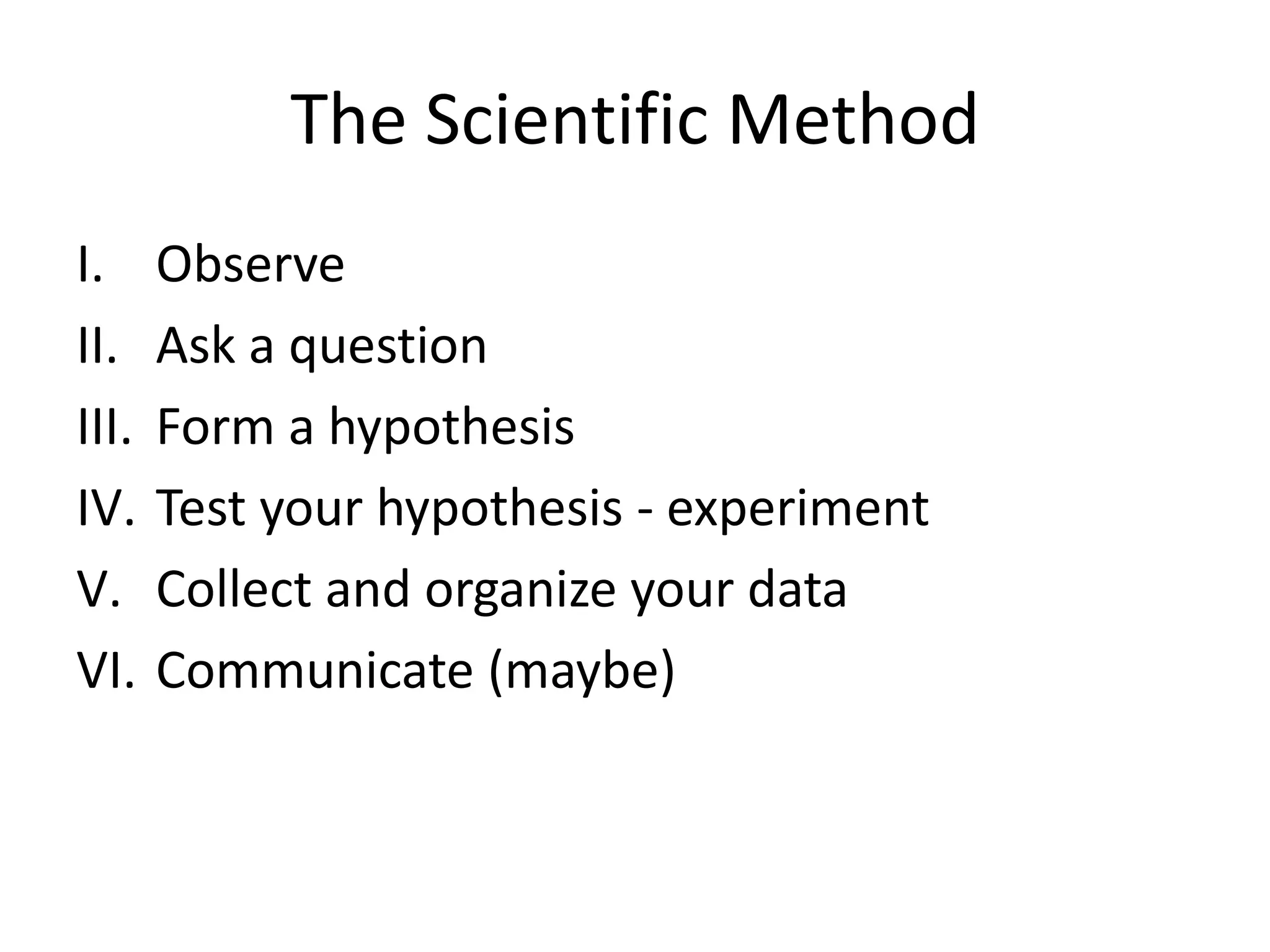 Scientific Method | PPT