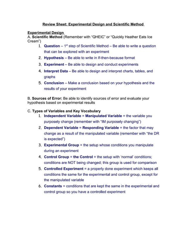 Scientific Method | PDF