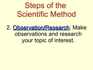 Scientific method | PPT | Chemistry | Science